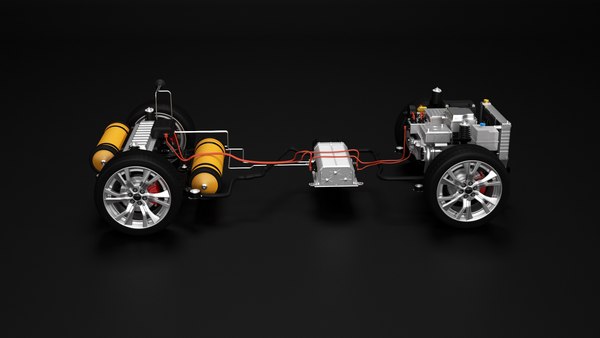 modelo 3d Colección de chasis FWD eléctricos y de hidrógeno ...