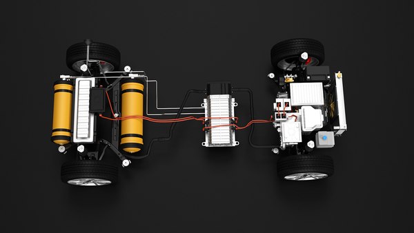 modelo 3d Colección de chasis FWD eléctricos y de hidrógeno ...