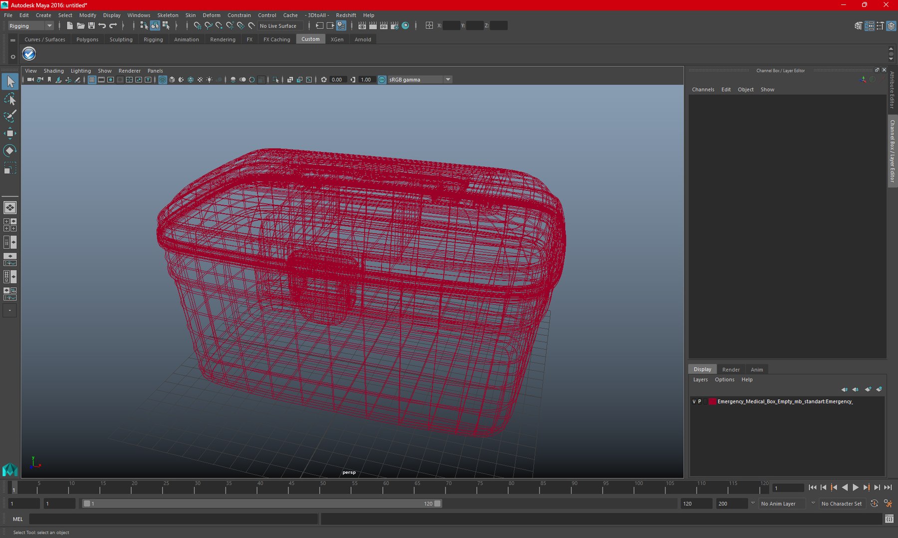 3D model Emergency Medical Box Empty - TurboSquid 2104656