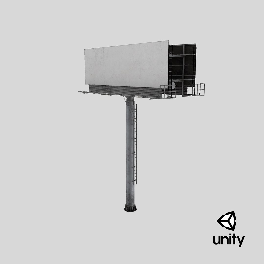 3D Billboard 02 Dirty Model - TurboSquid 2027234