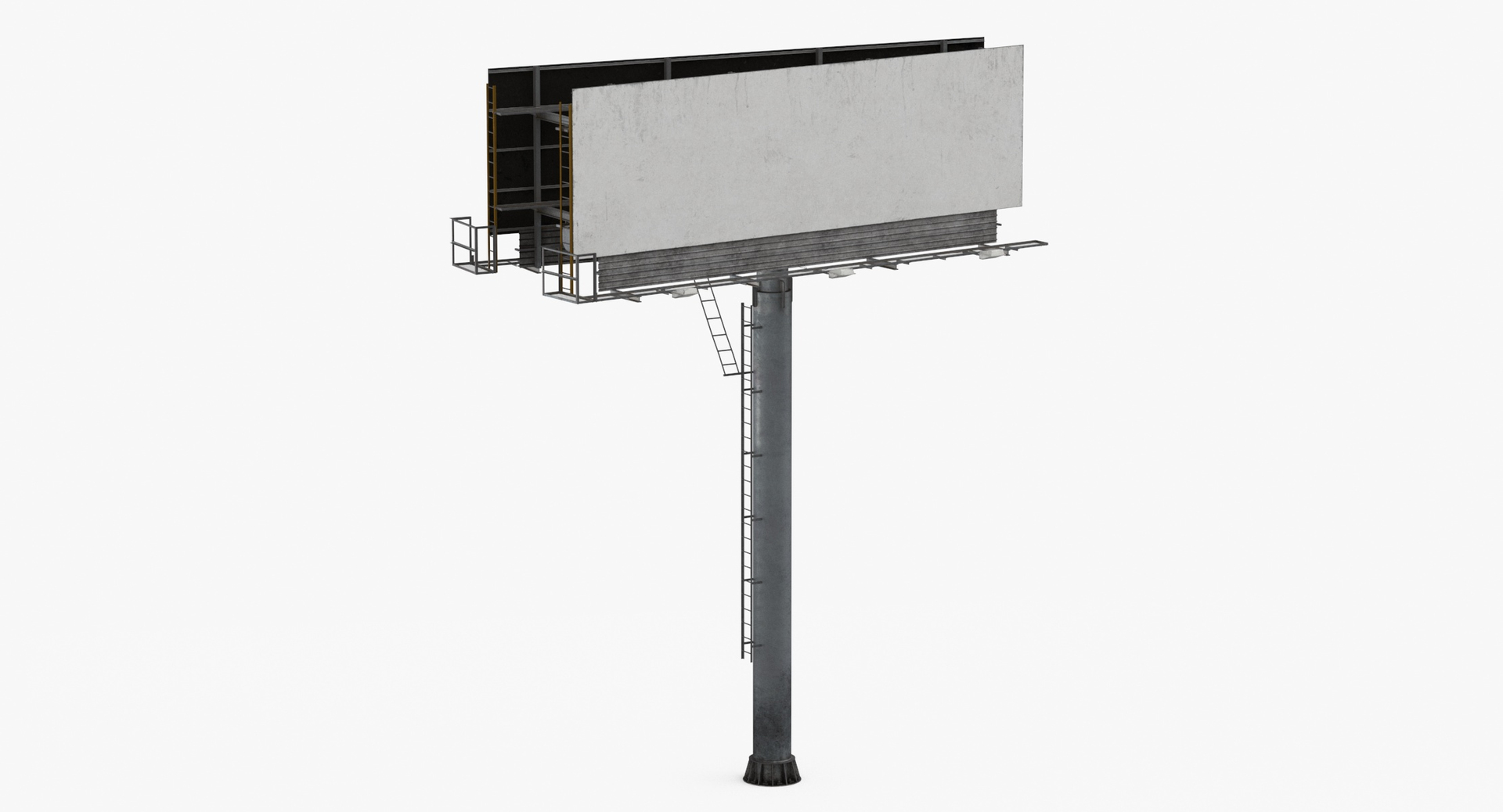 3D Billboard 02 Dirty Model - TurboSquid 2027234