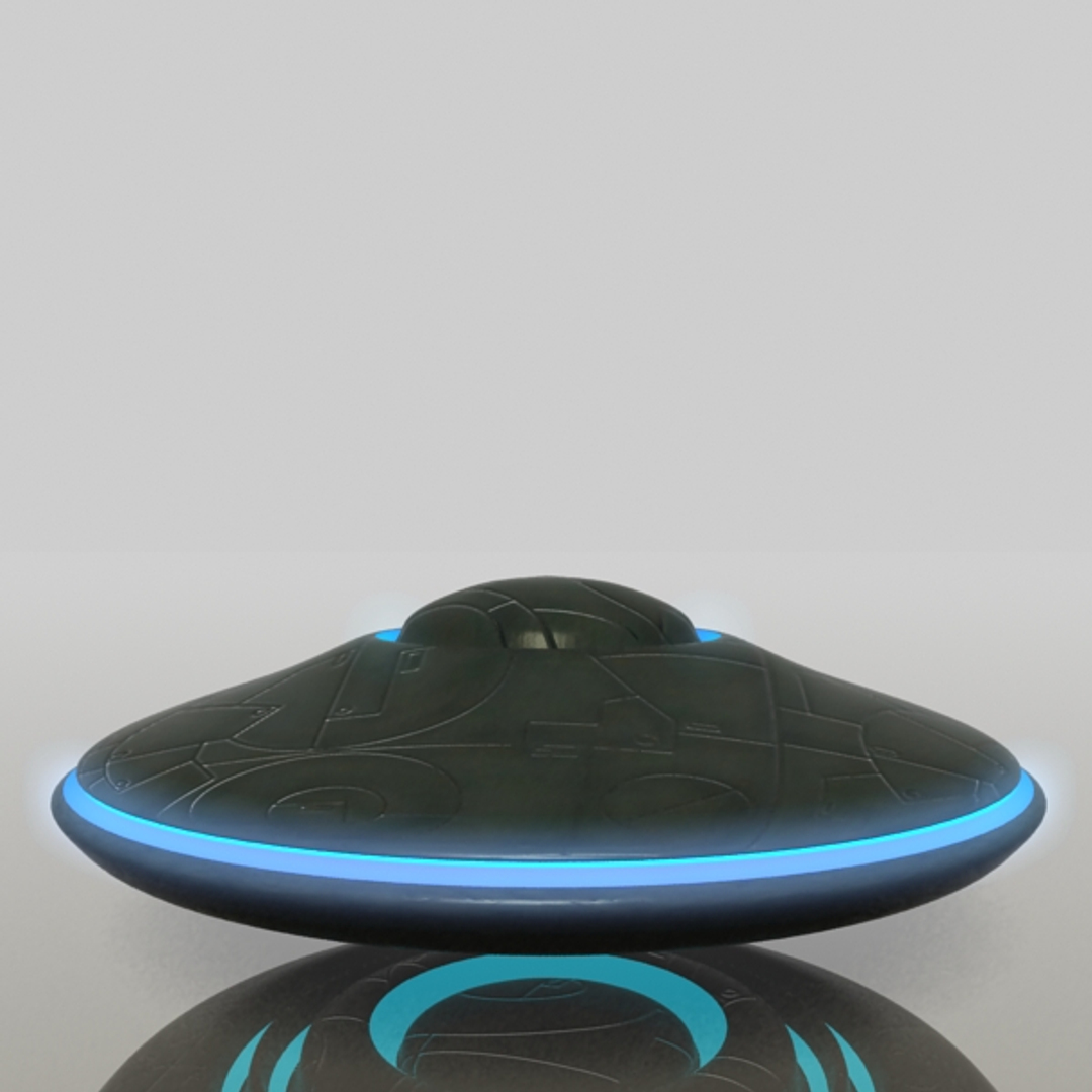 3d ufo alien space
