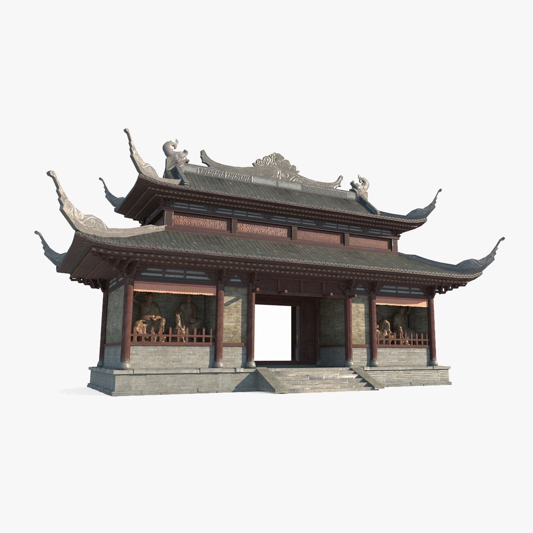 Ancient Asian Temple Gatekeepers 3D Model - TurboSquid 2046345