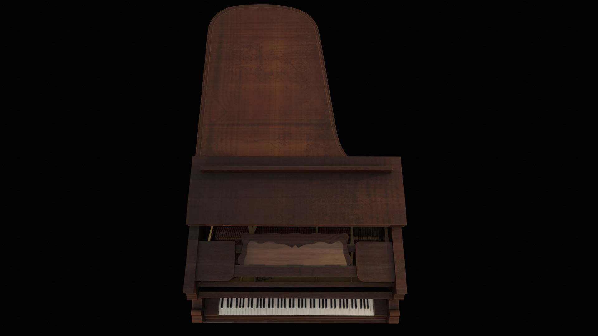 3D Realistic Custom Concert Grand Piano 3D Model Model - TurboSquid 2184902