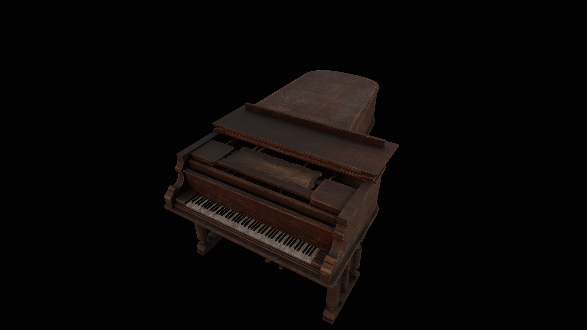 3D Realistic Custom Concert Grand Piano 3D Model Model - TurboSquid 2184902