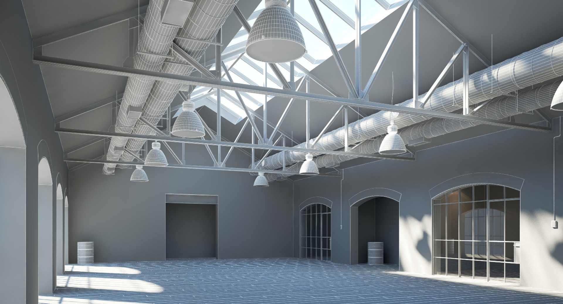 Industrial Warehouse Interior Max