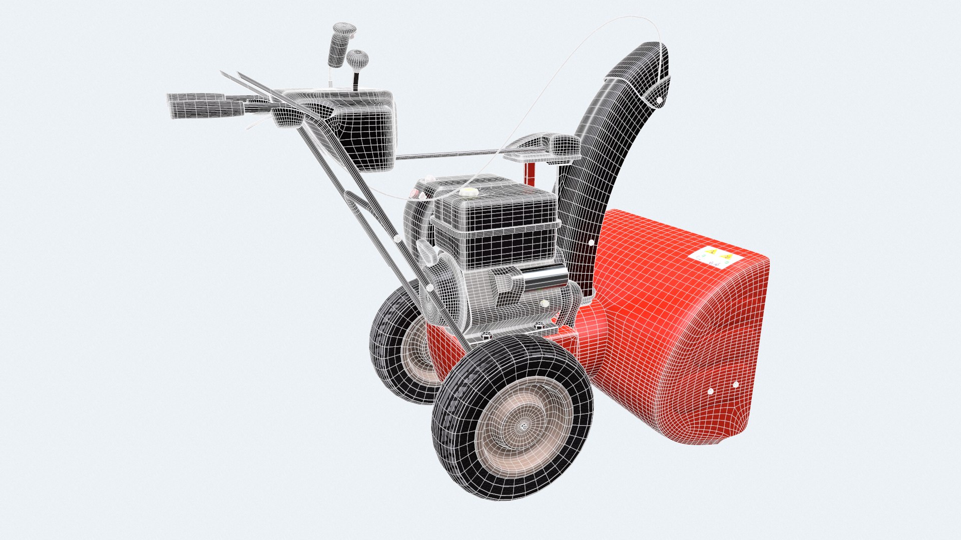 Snow Blower 3D Model - TurboSquid 2181013
