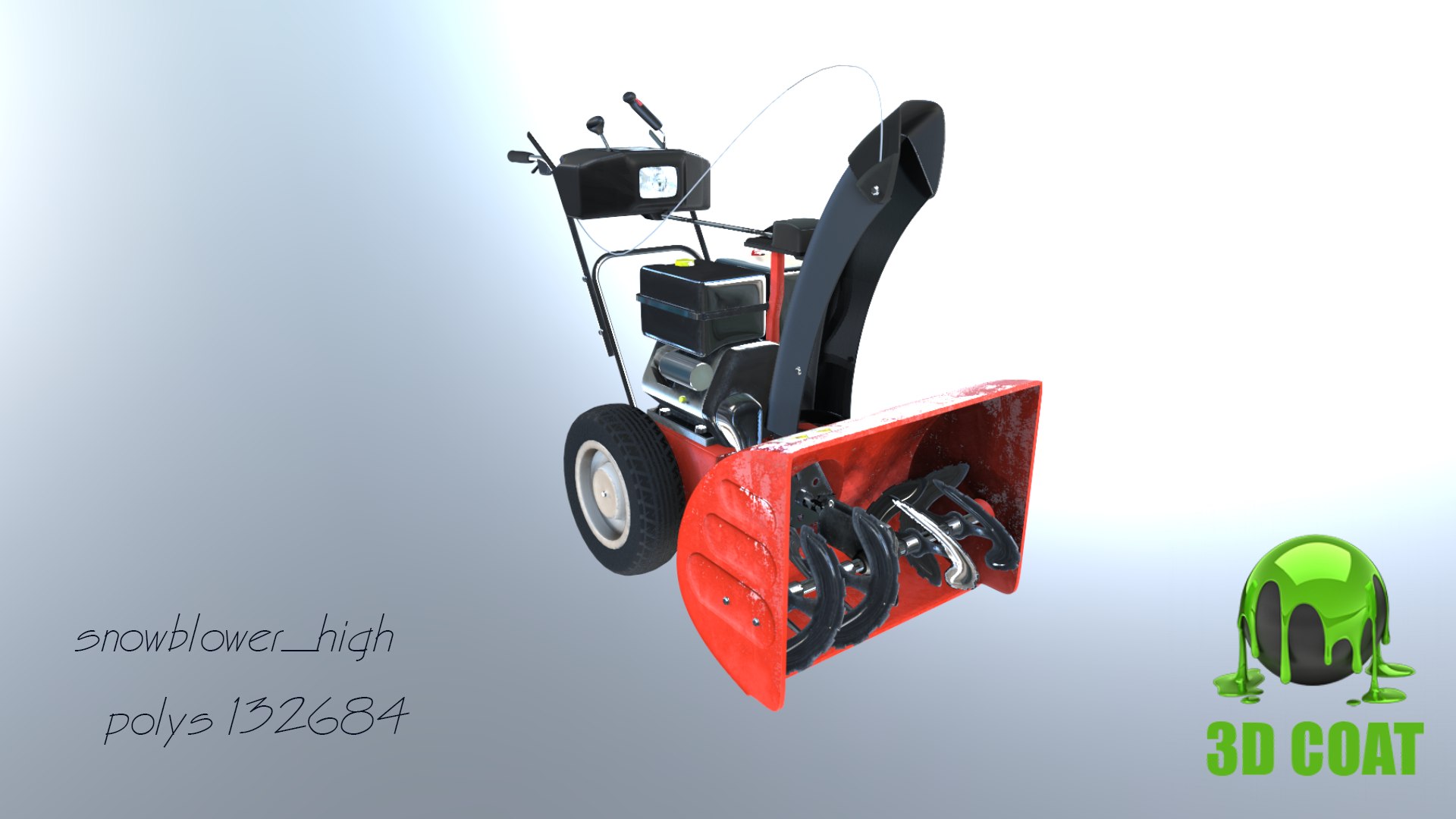 Snow Blower 3D Model - TurboSquid 2181013
