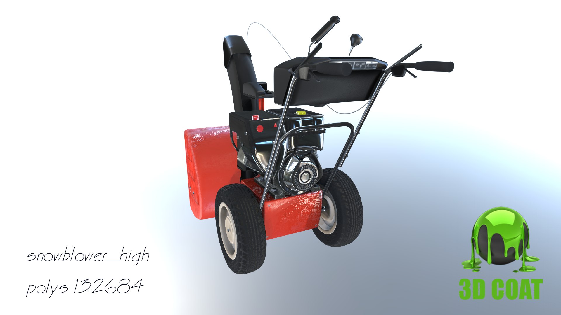 Snow Blower 3D Model - TurboSquid 2181013