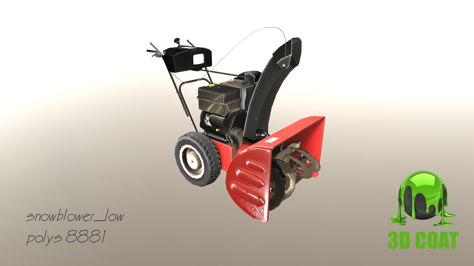 Snow Blower 3D Model - TurboSquid 2181013