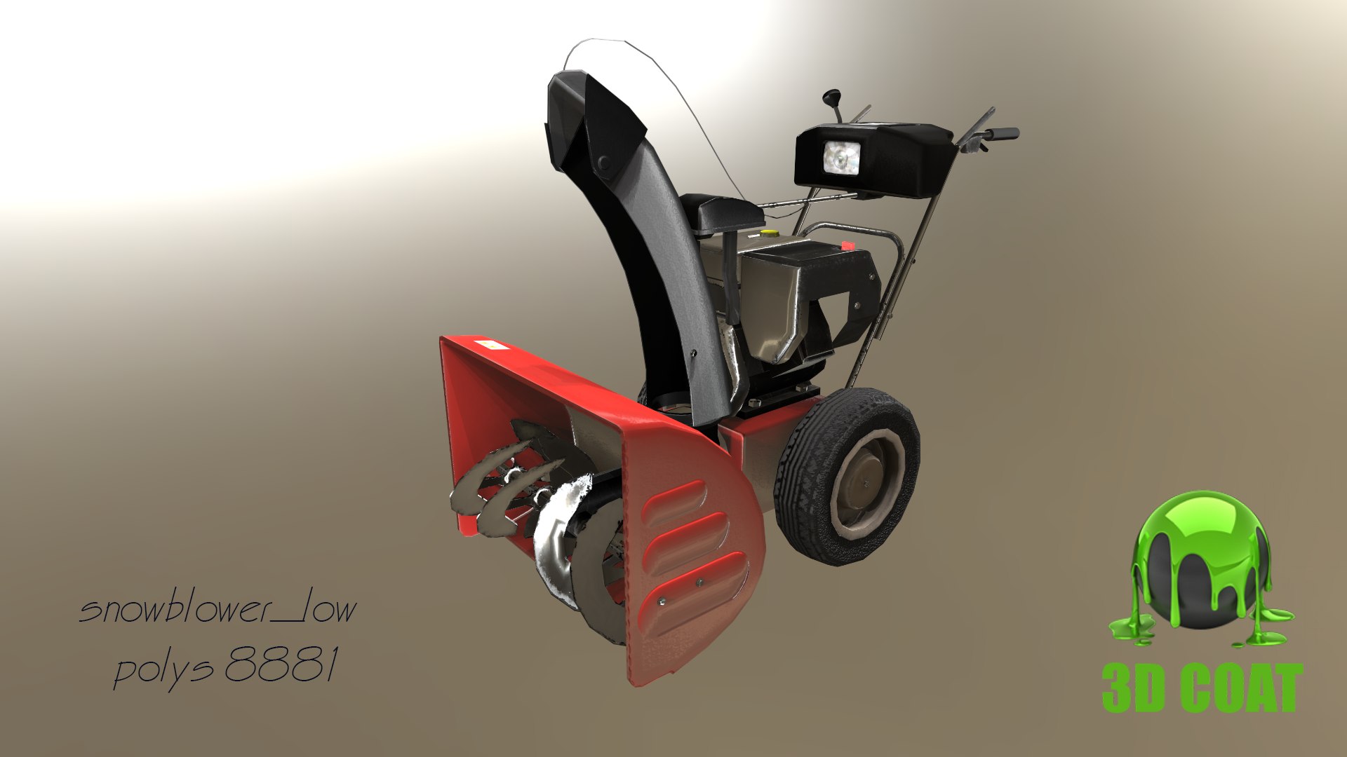 Snow Blower 3D Model - TurboSquid 2181013