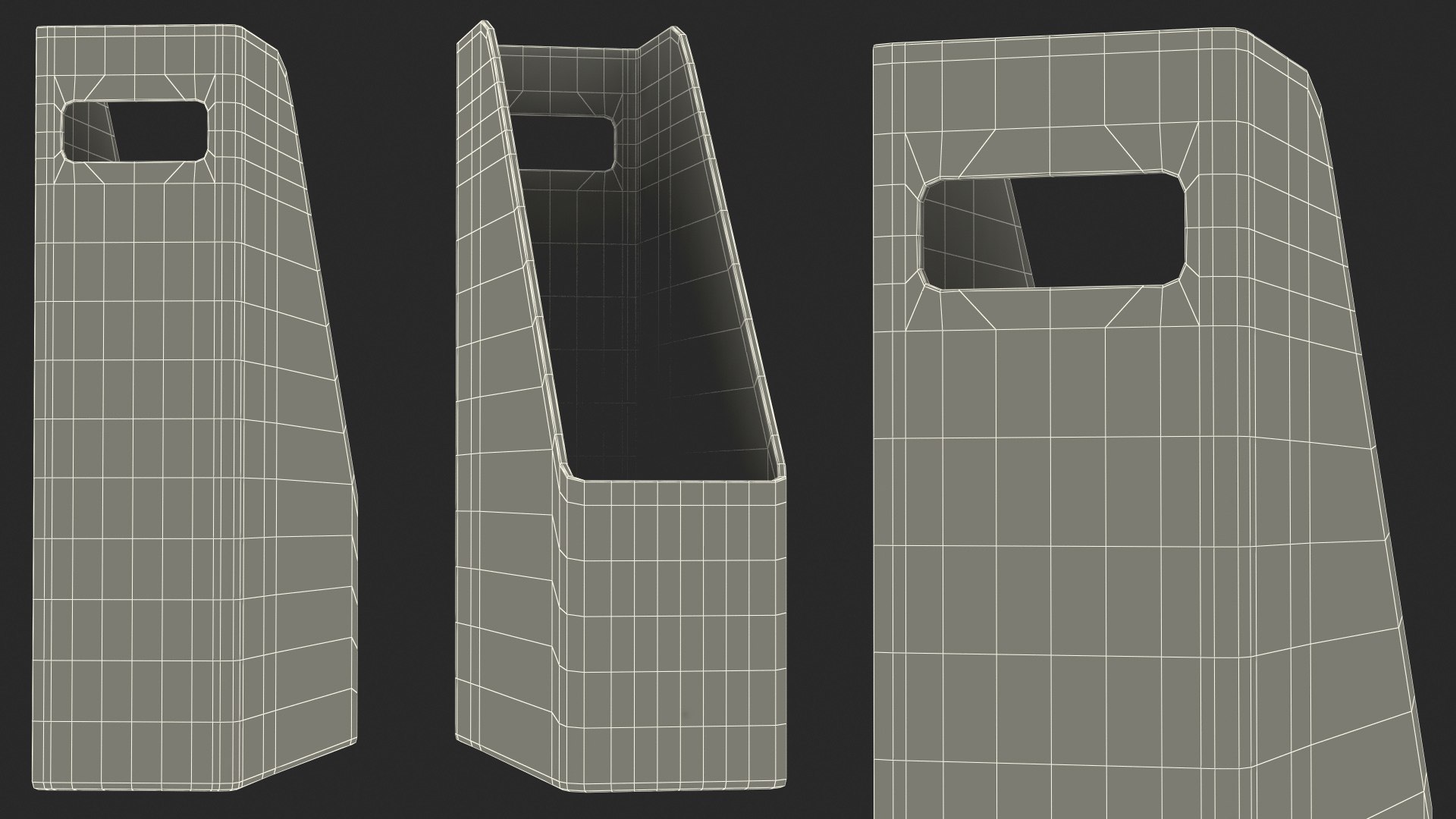 File Organizer Plastic Transparent 3D - TurboSquid 1782474