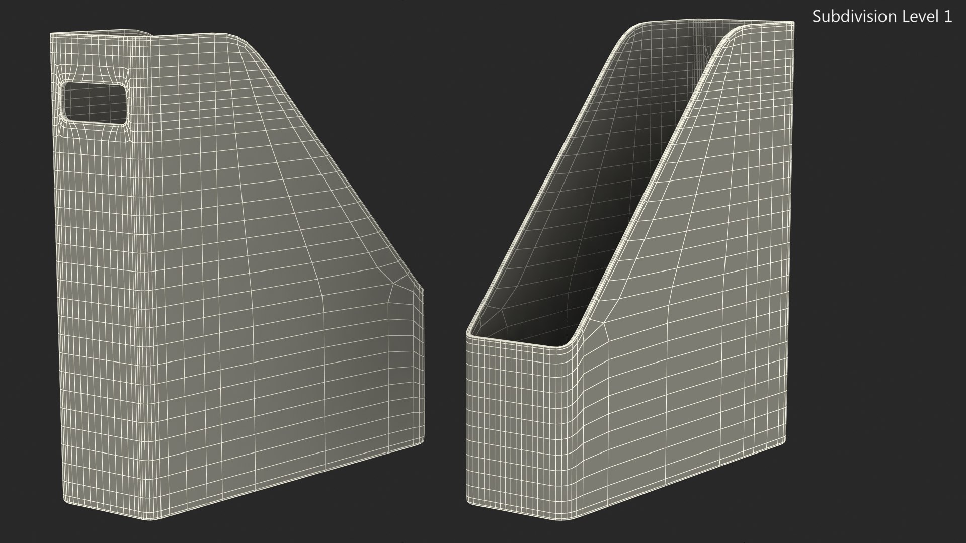 File Organizer Plastic Transparent 3D - TurboSquid 1782474