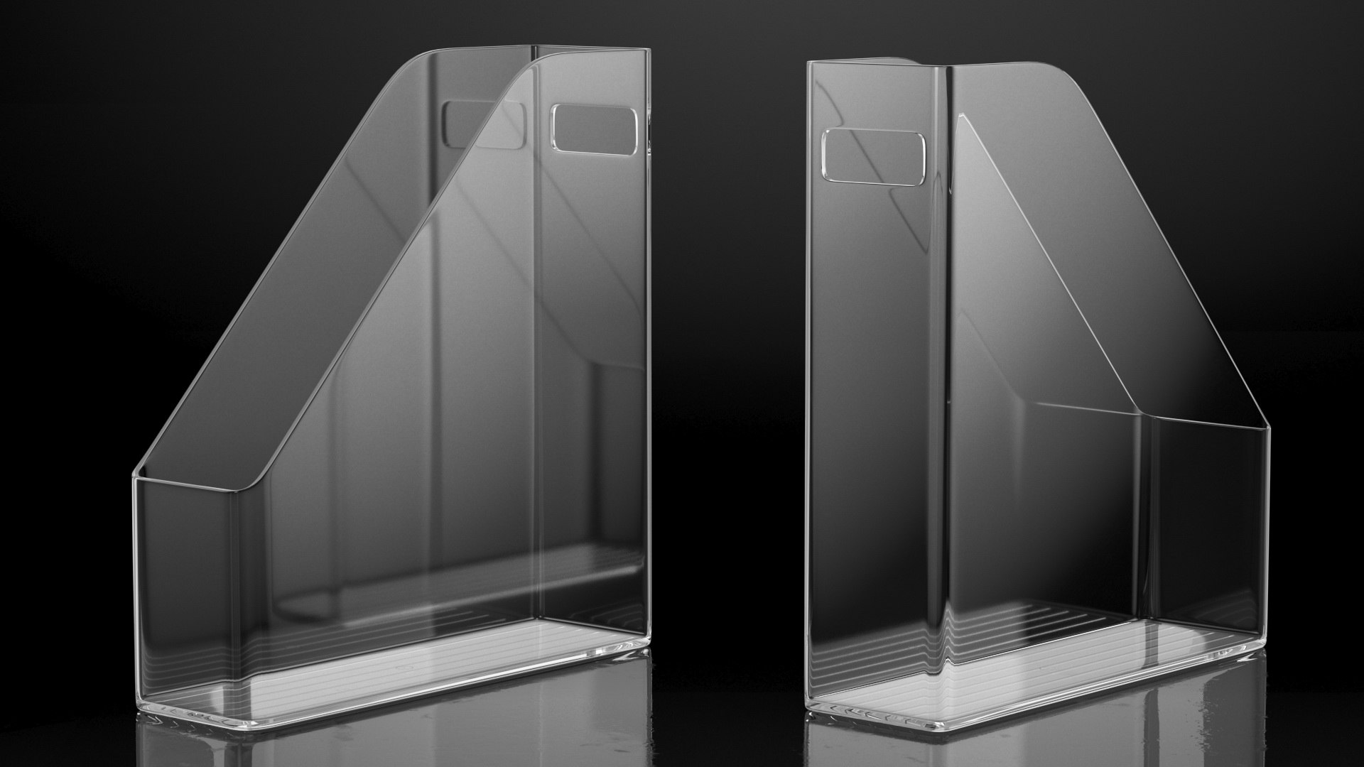 File Organizer Plastic Transparent 3D - TurboSquid 1782474