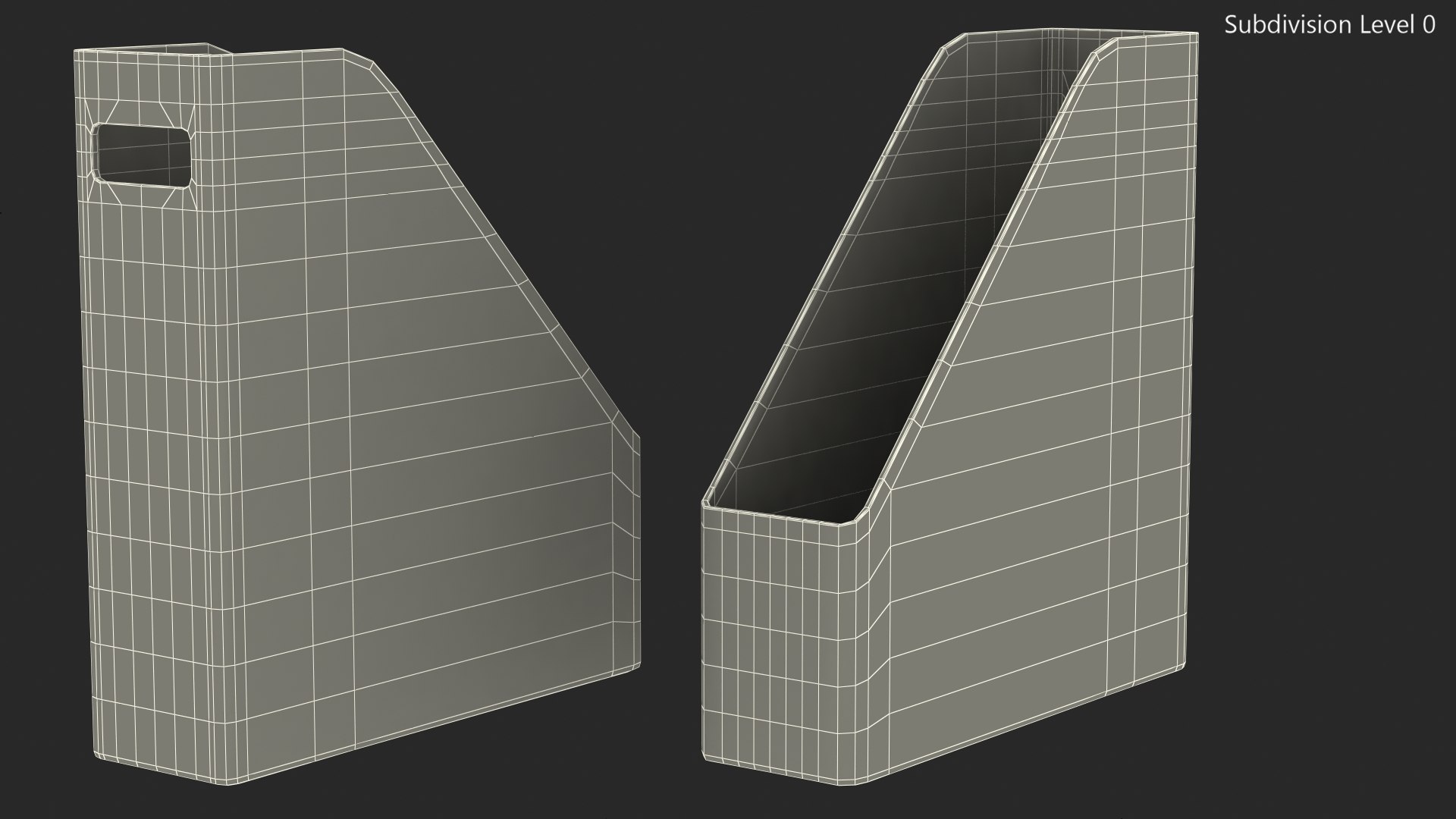 File Organizer Plastic Transparent 3D - TurboSquid 1782474
