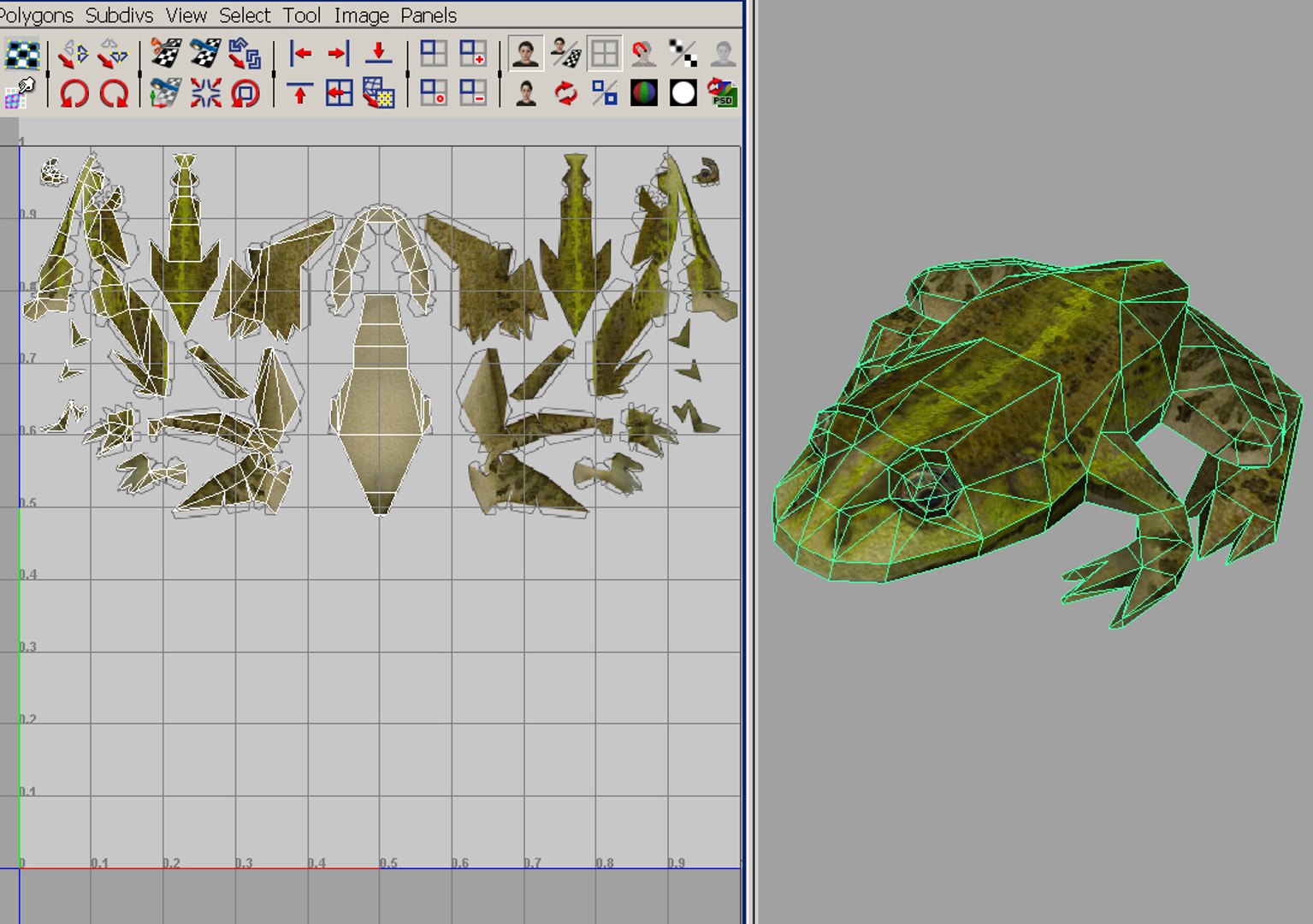Free 3ds Mode Paper Frog Papermodel