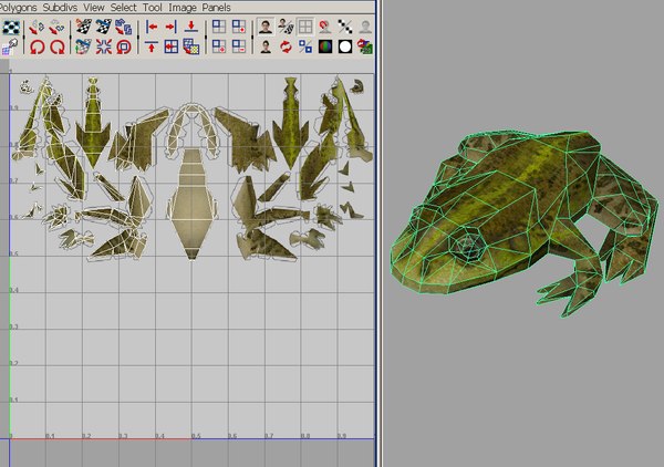 free 3ds mode paper frog papermodel
