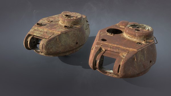 3D model T-34-85 Turret Rusted - TurboSquid 1832771
