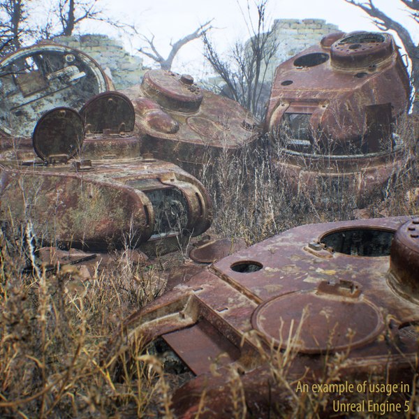 3D model T-34-85 Turret Rusted - TurboSquid 1832771