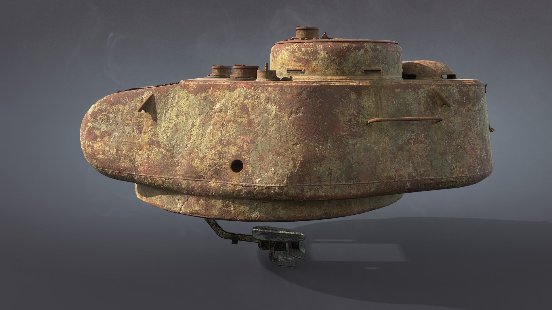 3D Model T-34-85 Turret Rusted - TurboSquid 1832771