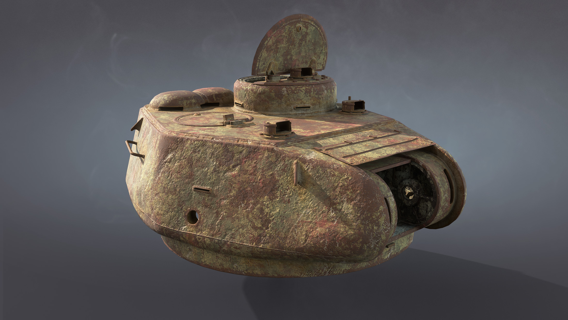 3D model T-34-85 Turret Rusted - TurboSquid 1832771