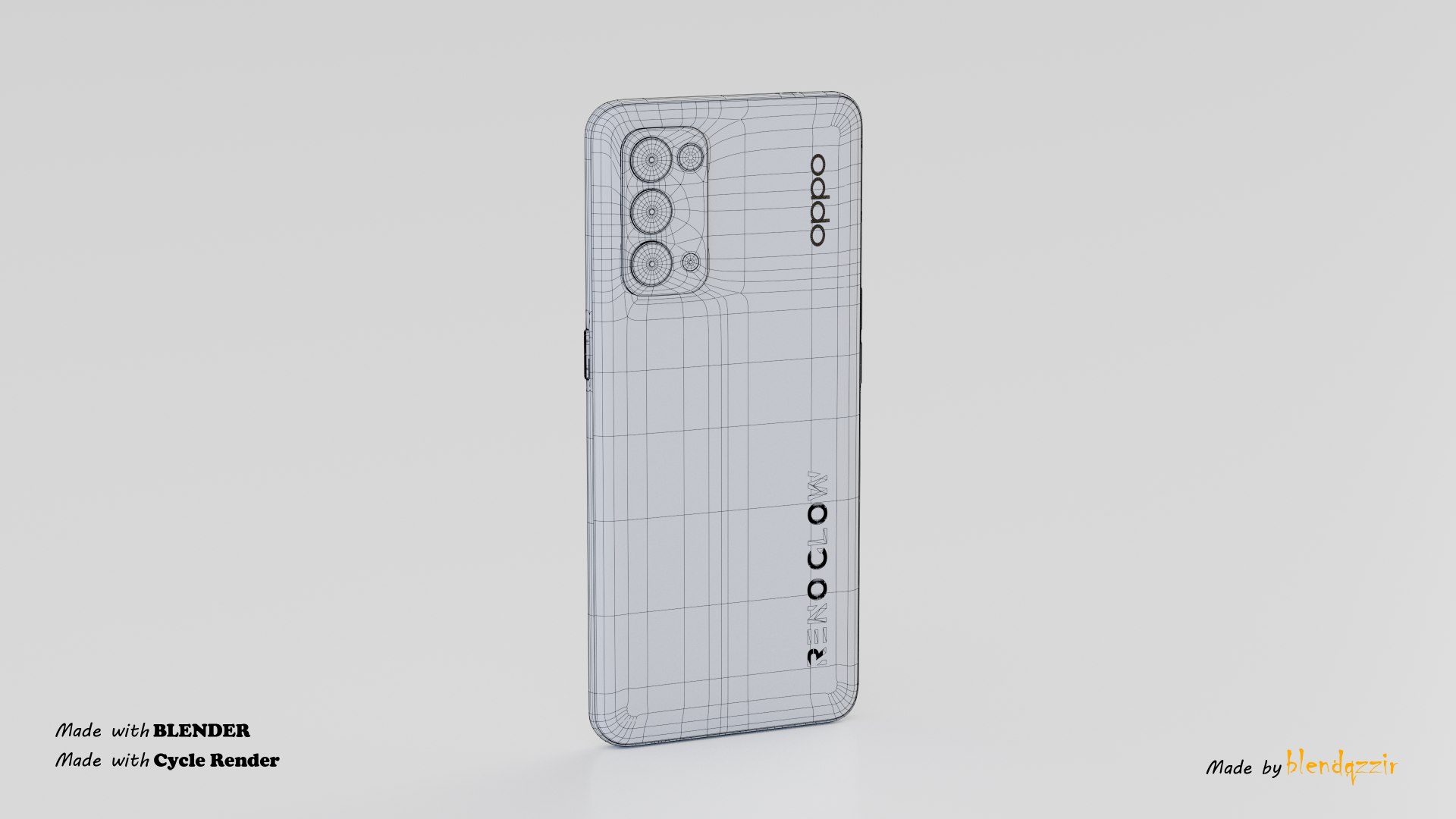 3D 5g Oppo Reno - TurboSquid 1661089