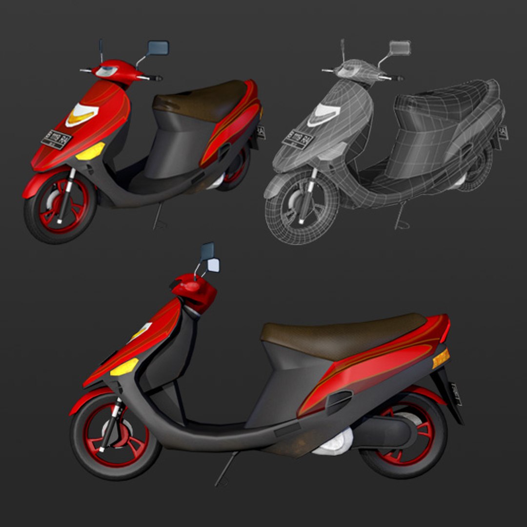 3D Motor Motorcycle Matic - TurboSquid 1291136