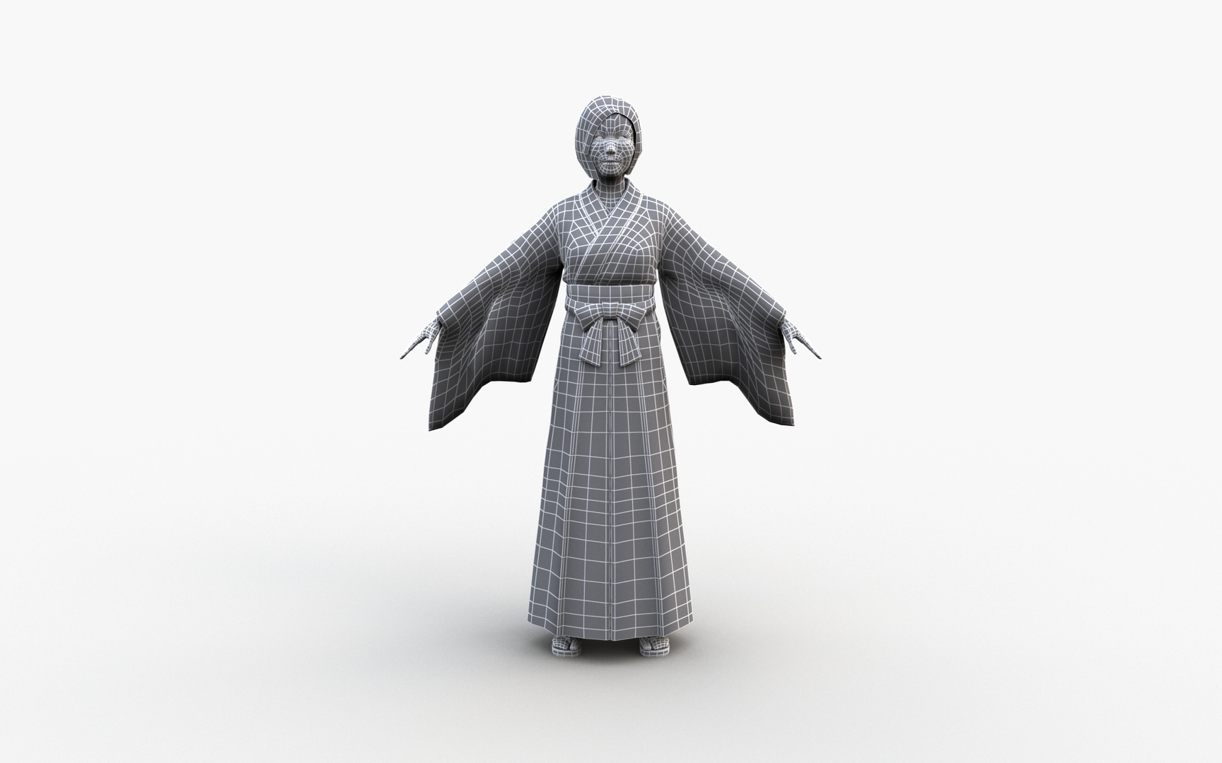 Japanese Miko 3D Model - TurboSquid 1603563