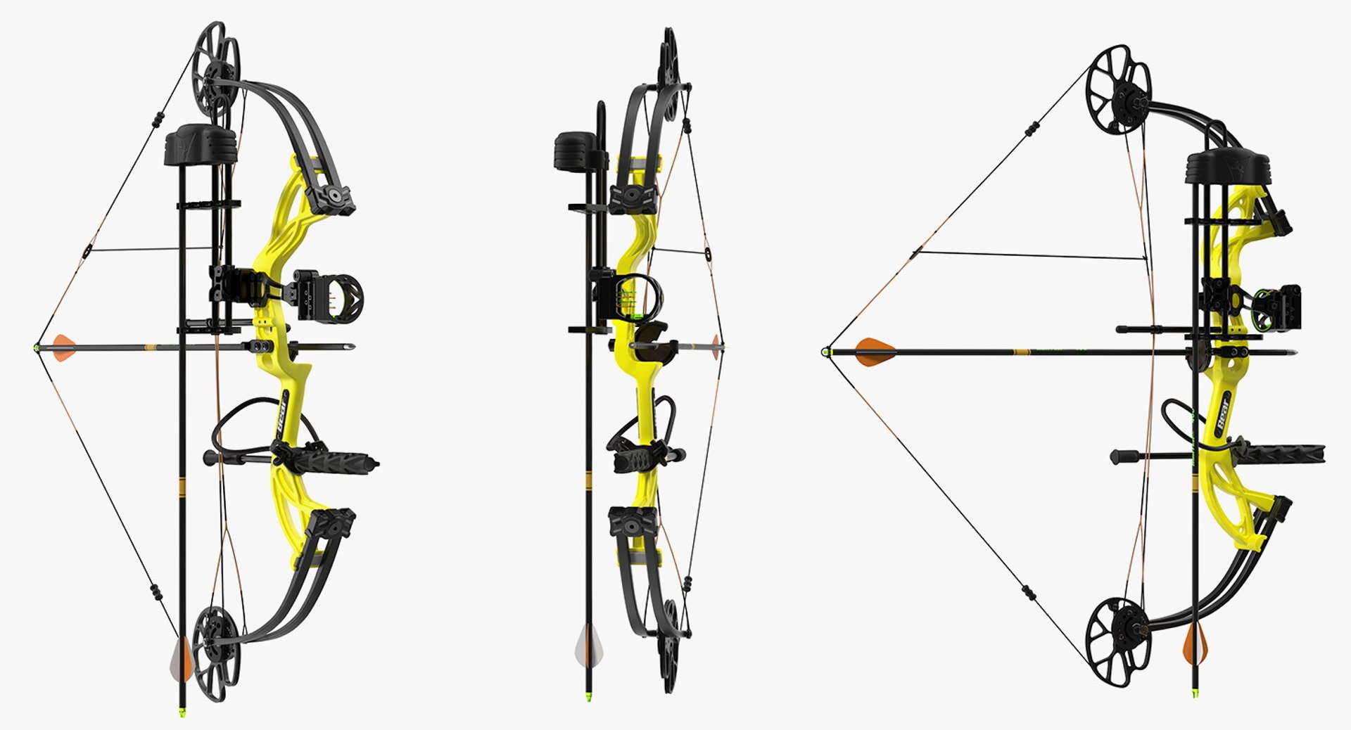 3D Model Armed Compound Bow Bear - TurboSquid 1396091