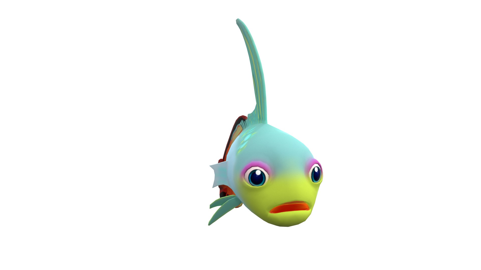 3D Model Goby Fish Toon Animation - TurboSquid 1585537
