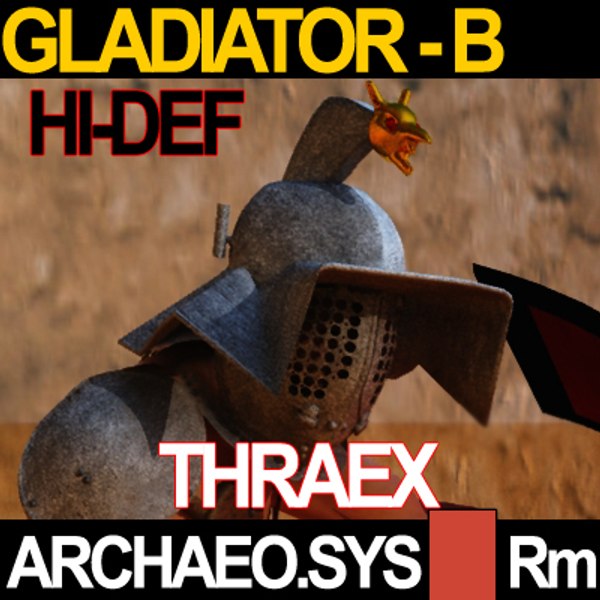 3ds roman gladiator thraex set