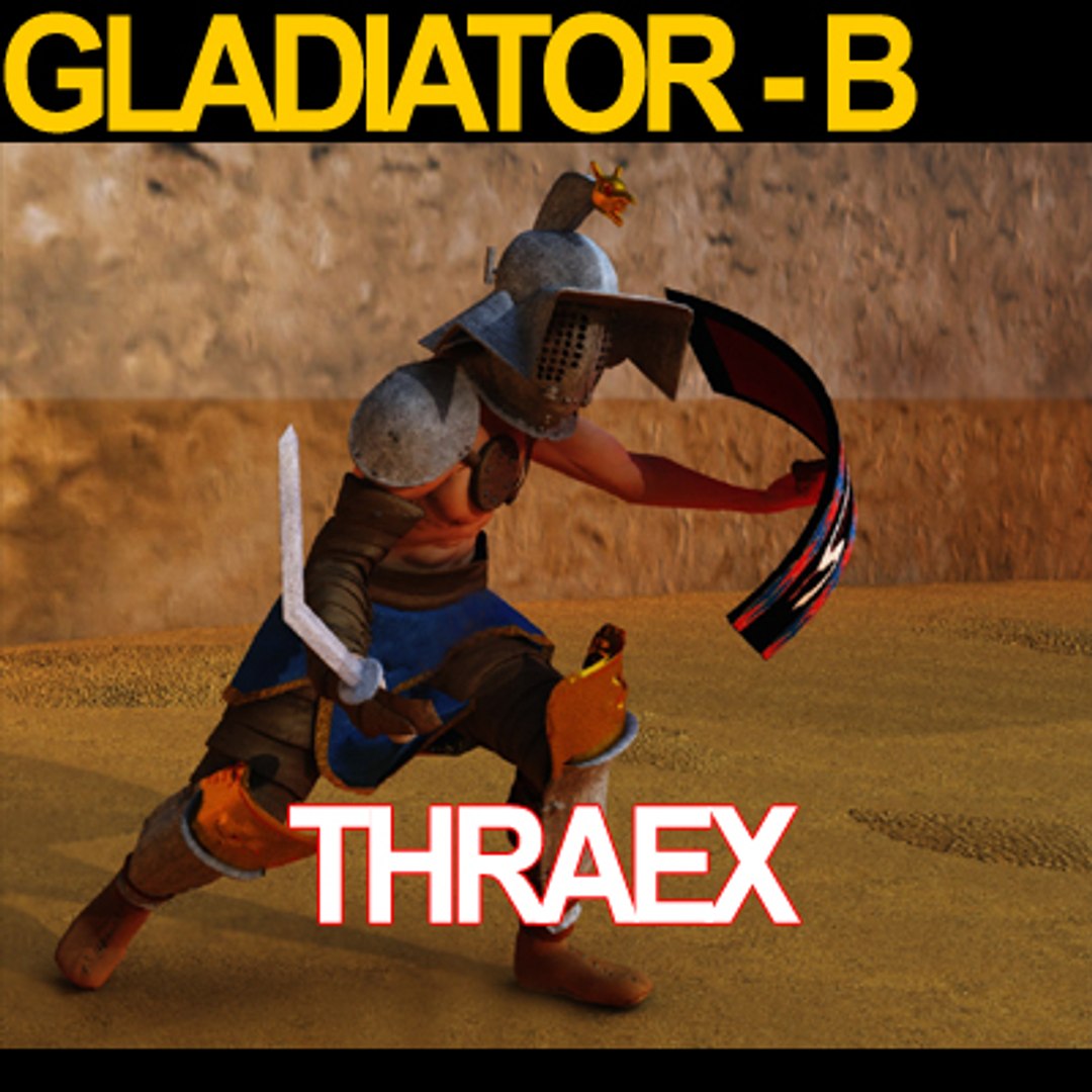 3ds roman gladiator thraex set
