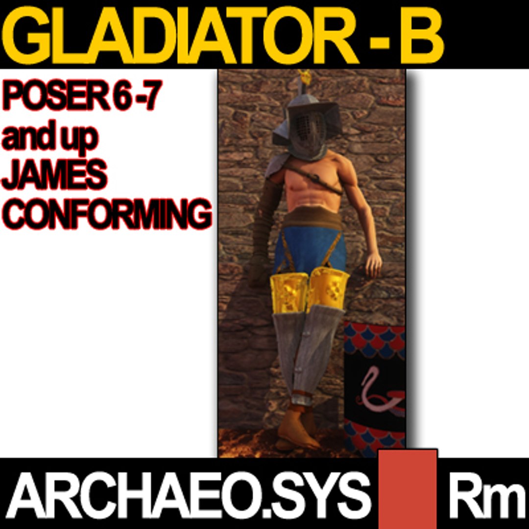 3ds roman gladiator thraex set