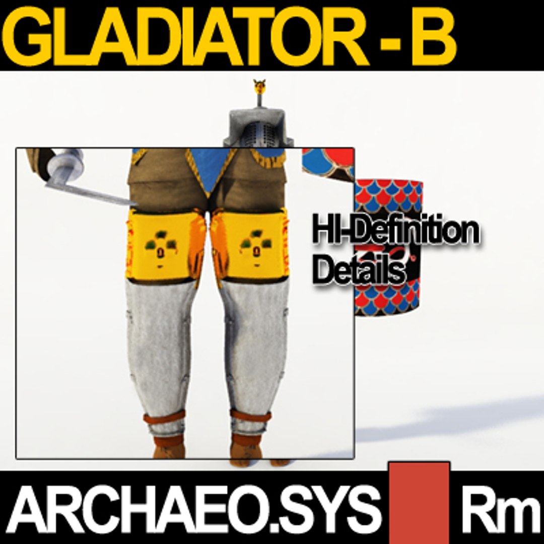 3ds roman gladiator thraex set