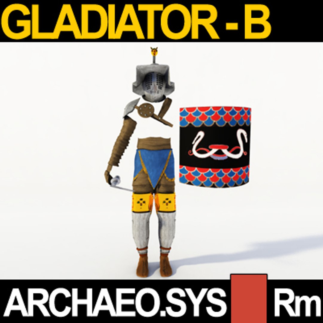 3ds roman gladiator thraex set