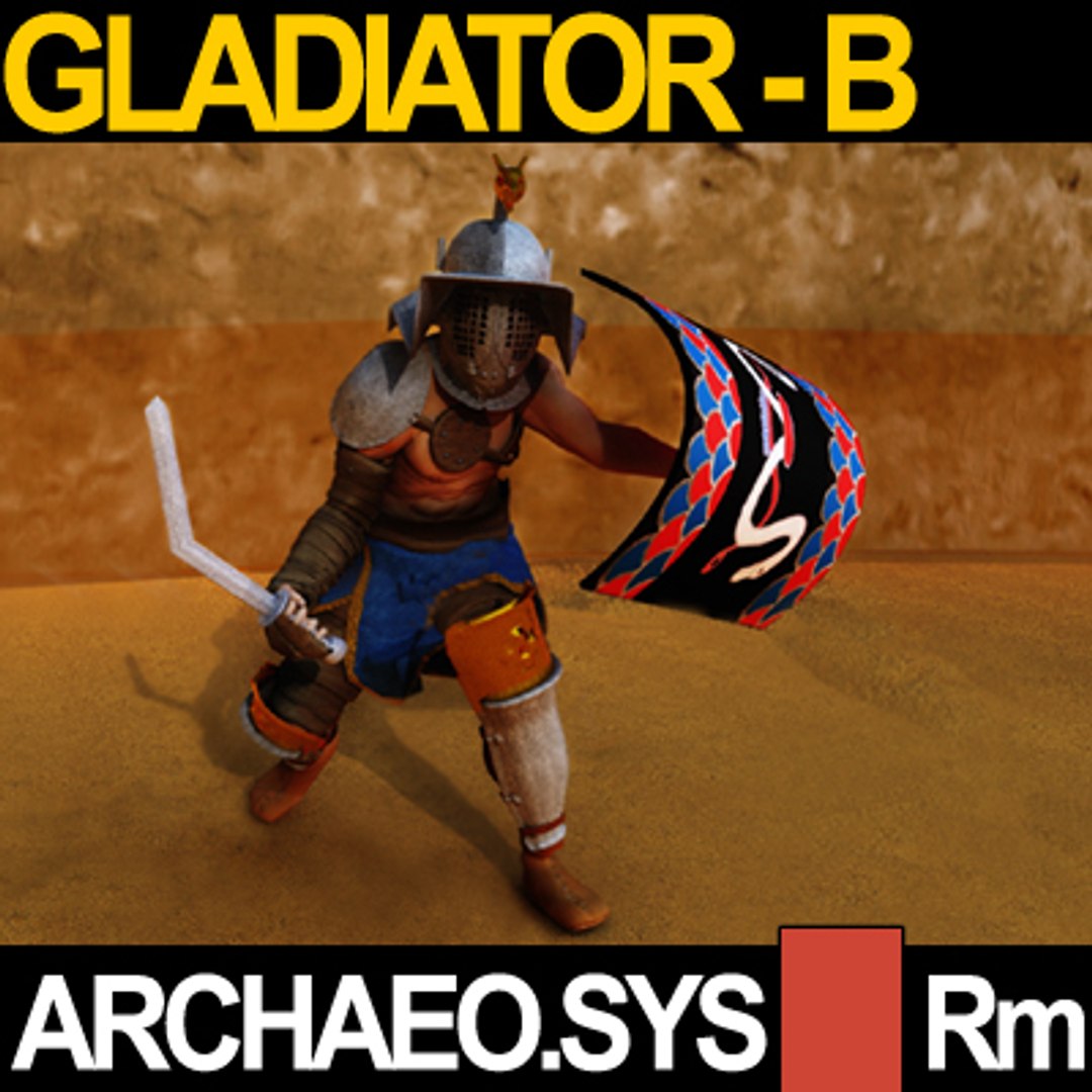 3ds roman gladiator thraex set