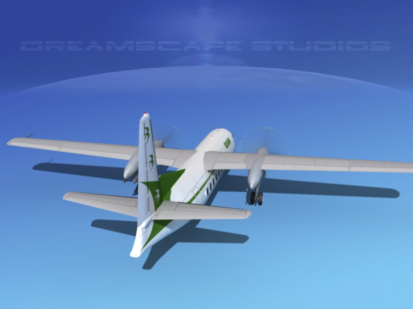 3d Model Fairchild Airliner