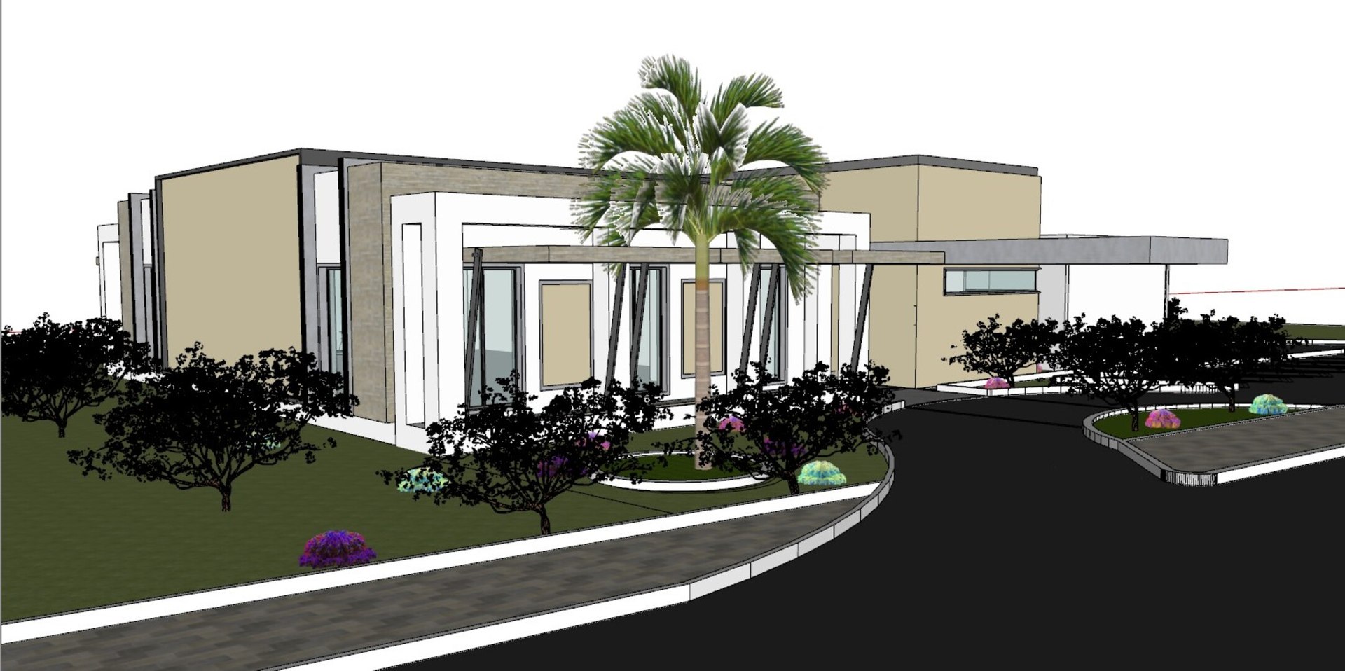 3D Sales Office Building One-Storey 3D Model - TurboSquid 1977442