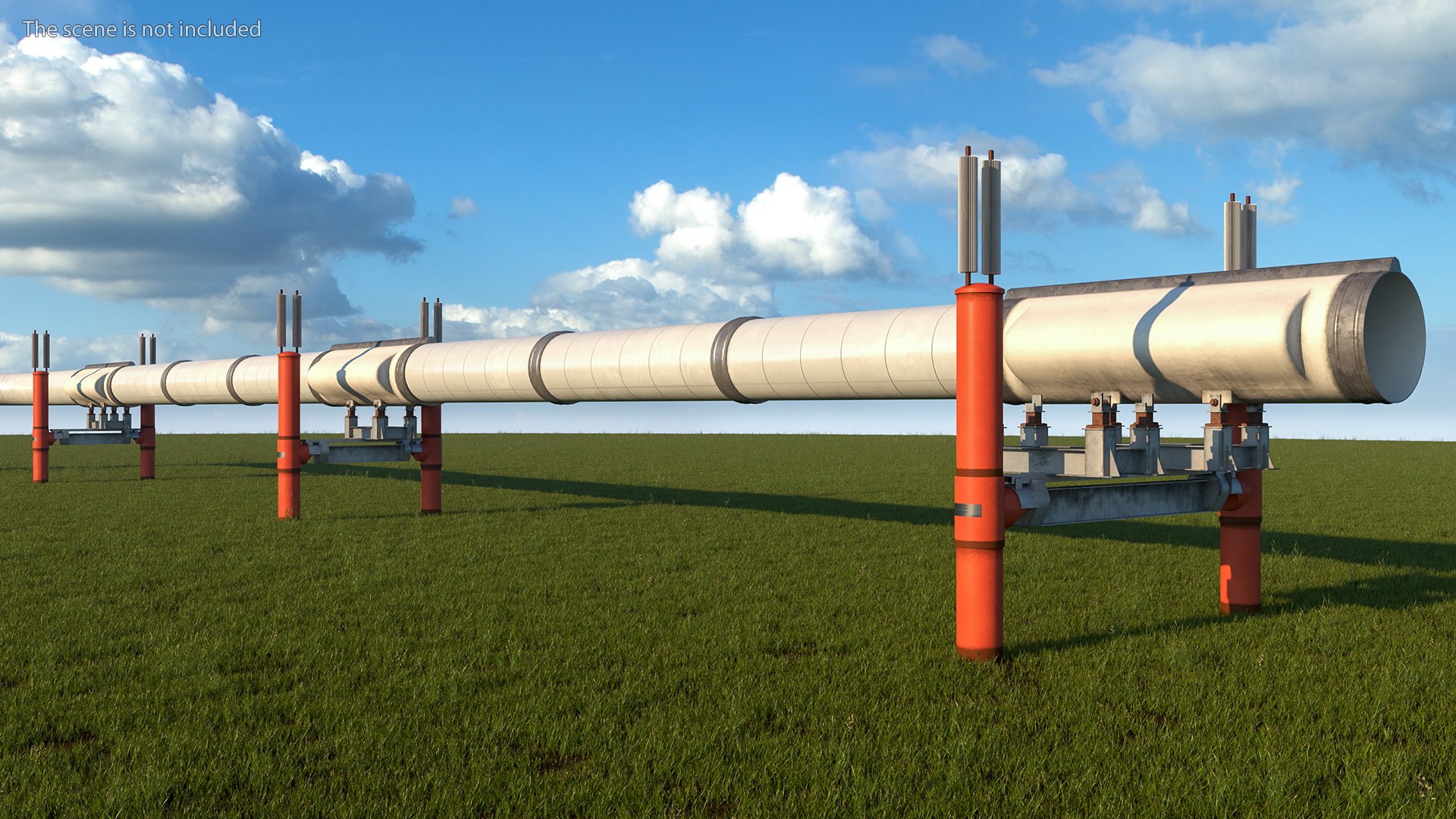 Gas Pipeline 3D - TurboSquid 1900293