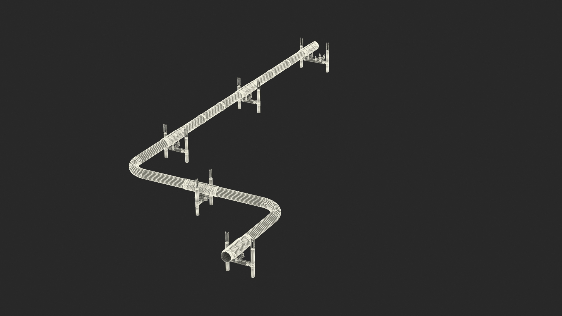 Gas Pipeline 3D - TurboSquid 1900293