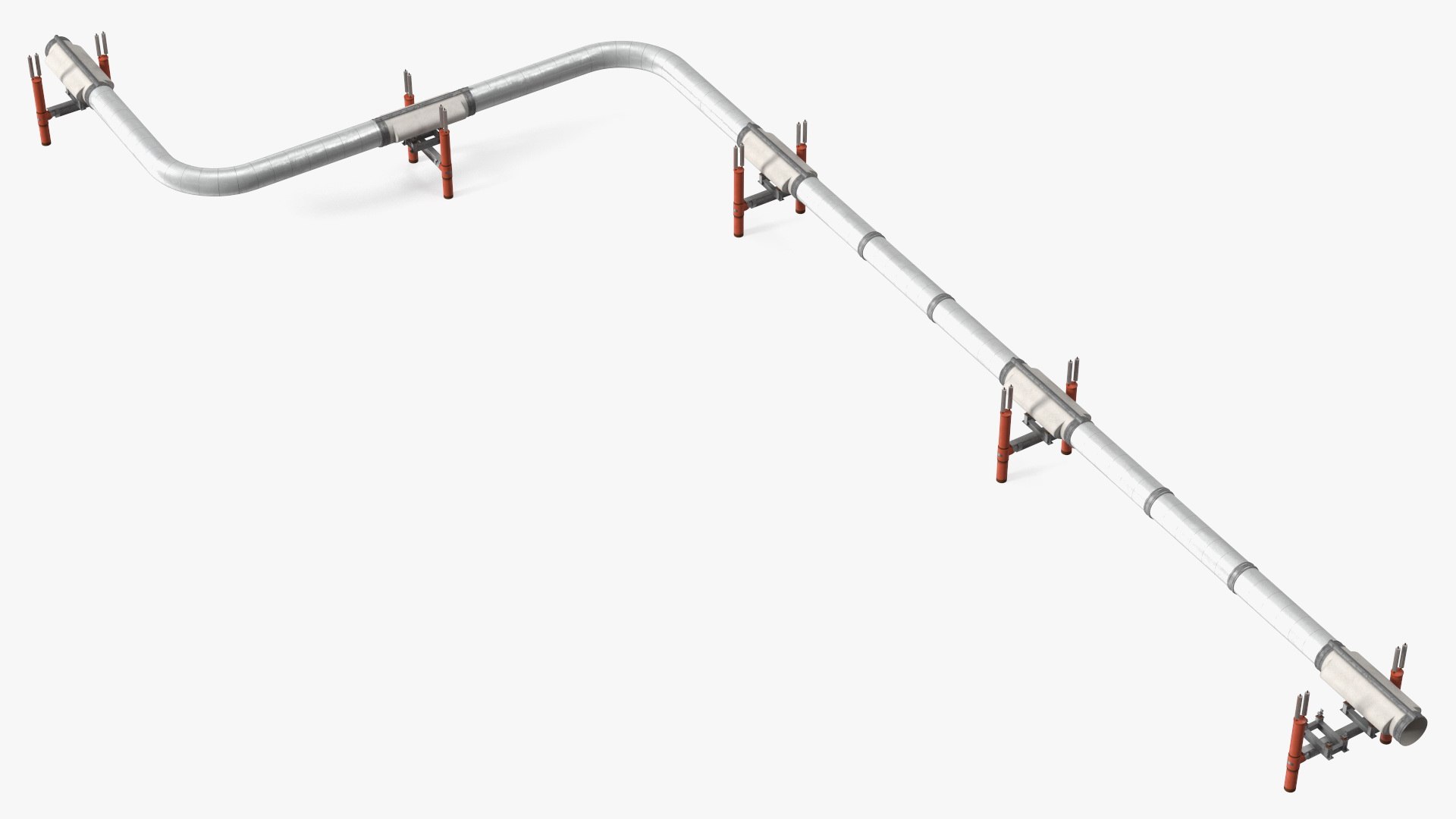 Gas Pipeline 3D - TurboSquid 1900293