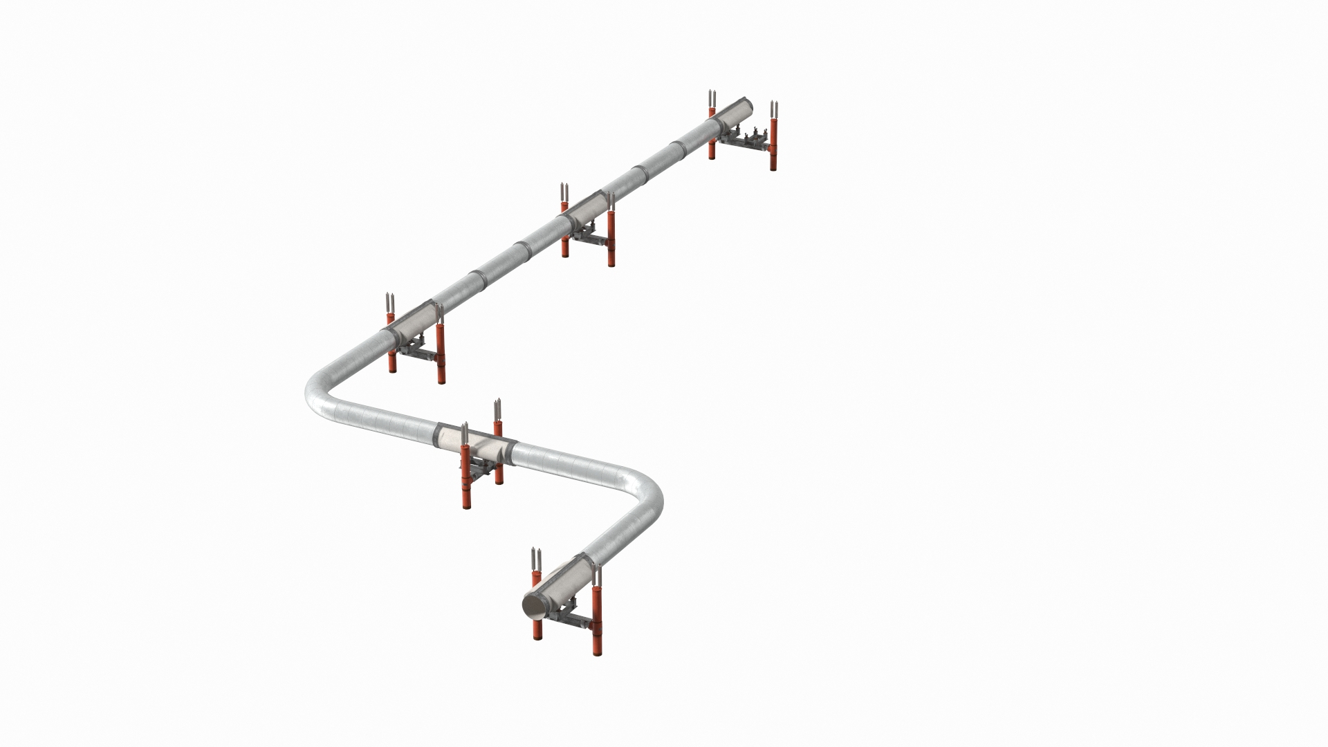 Gas Pipeline 3D - TurboSquid 1900293