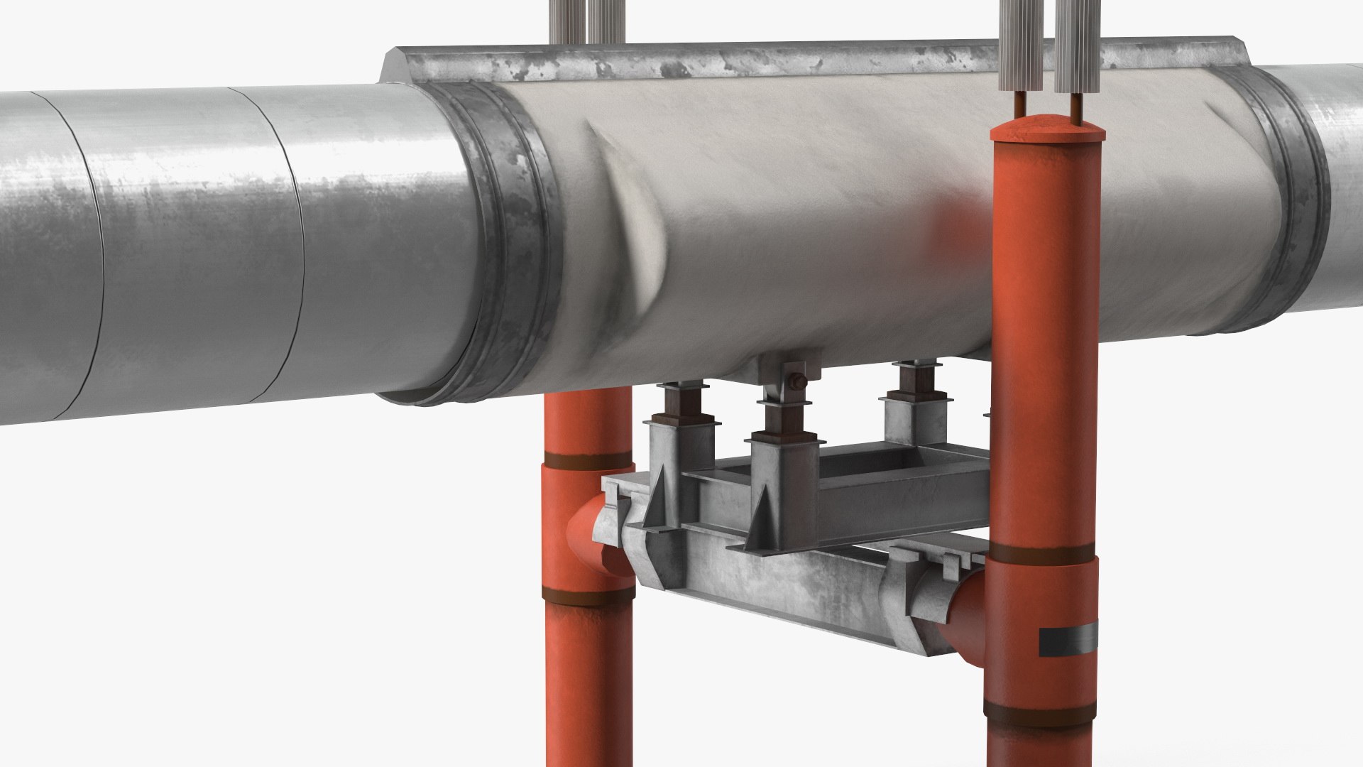 Gas Pipeline 3D - TurboSquid 1900293
