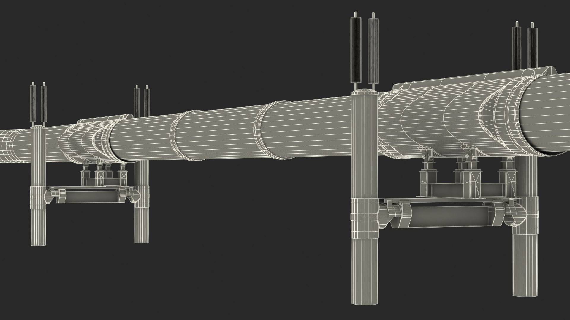 Gas Pipeline 3D - TurboSquid 1900293