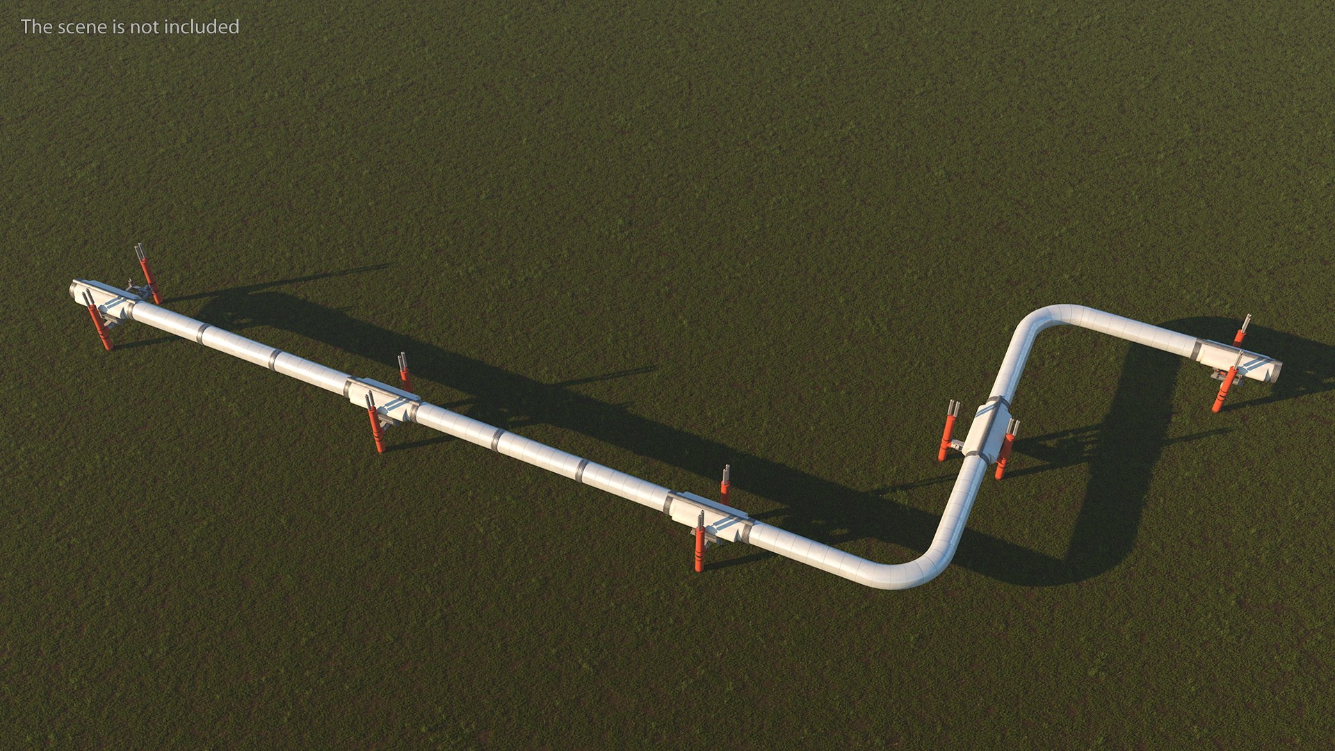 Gas Pipeline 3D - TurboSquid 1900293