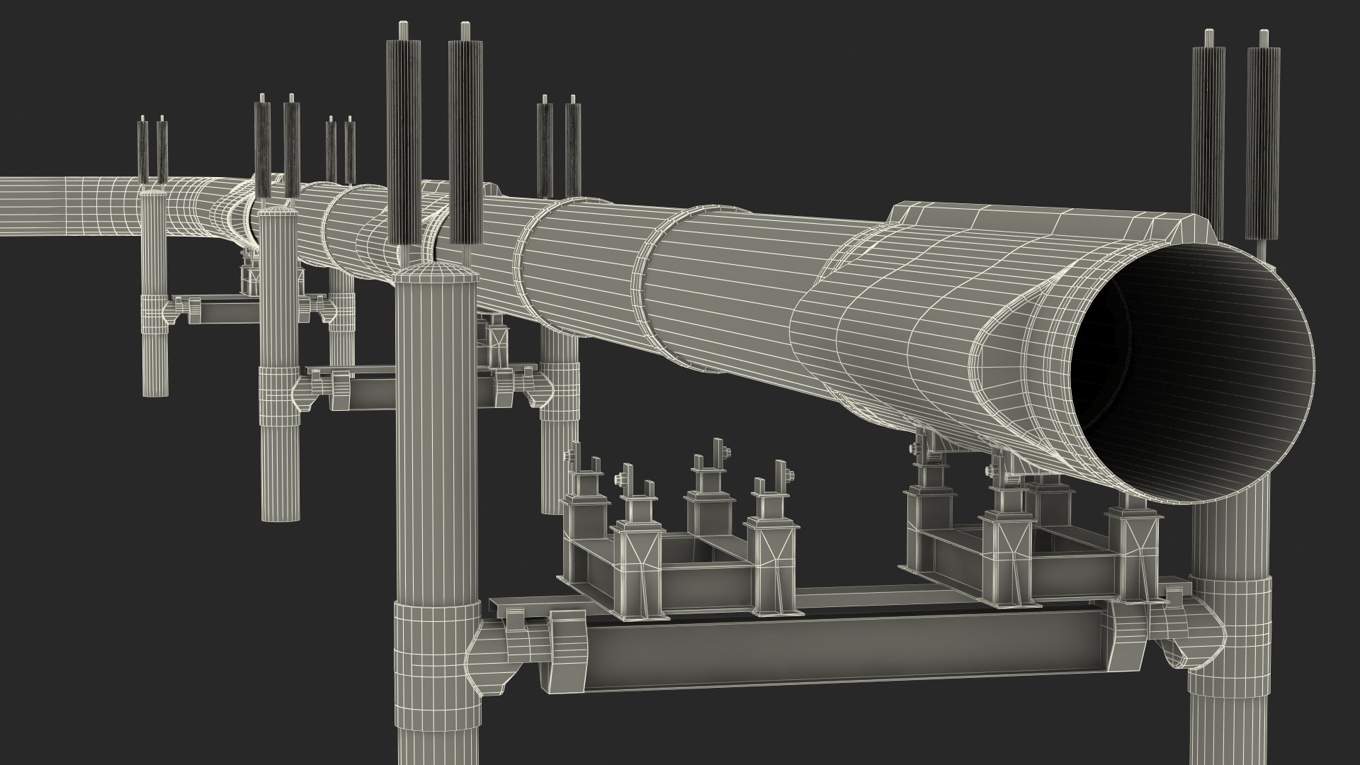 Gas Pipeline 3D - TurboSquid 1900293