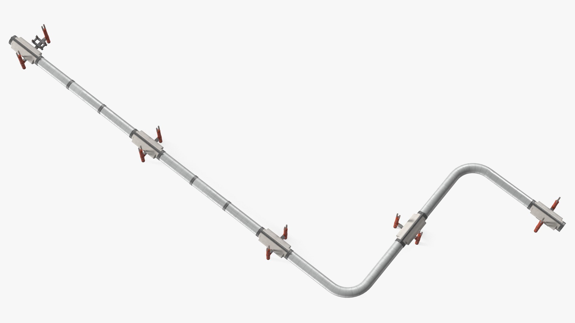 Gas Pipeline 3D - TurboSquid 1900293