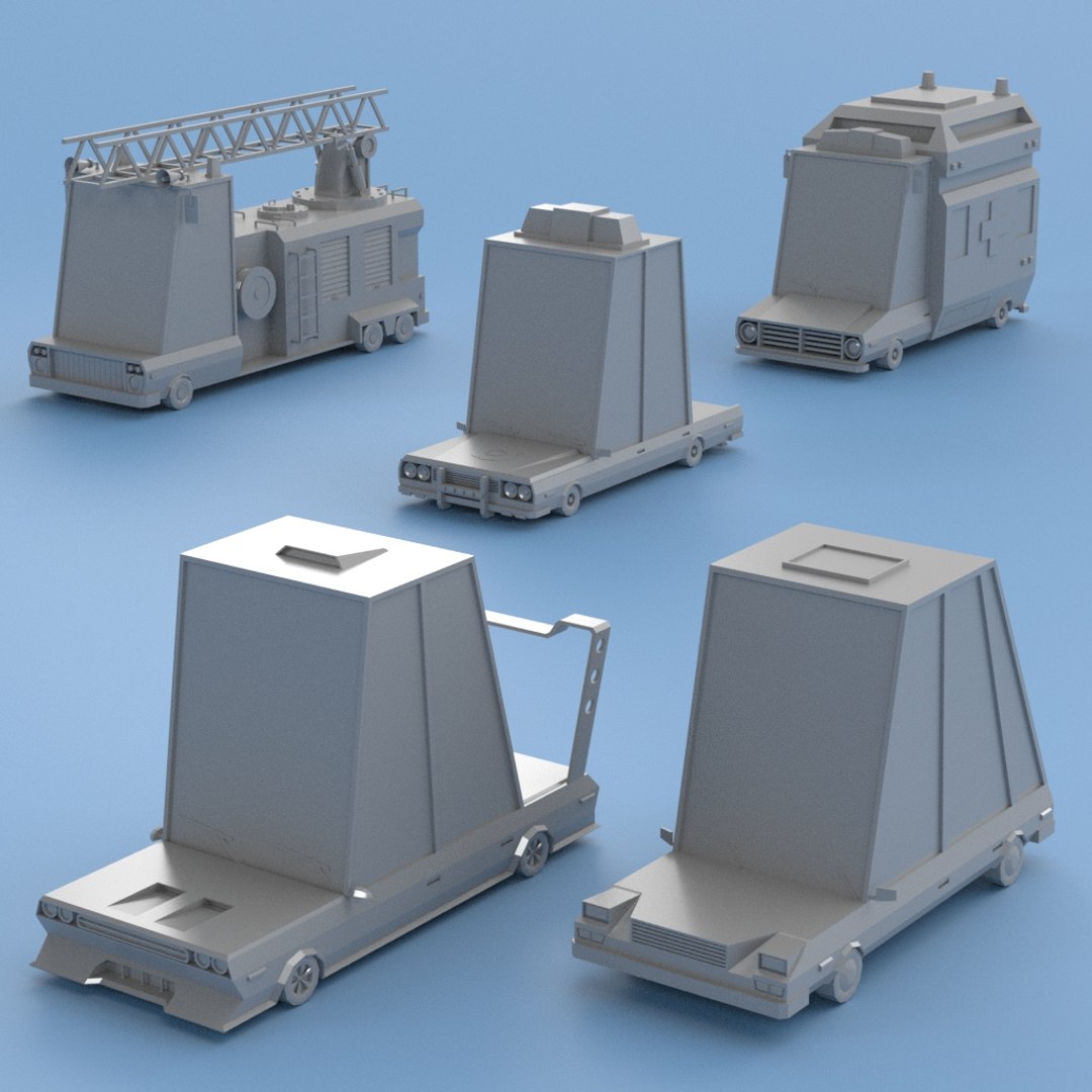 3D Cars Set 4 - TurboSquid 1700458