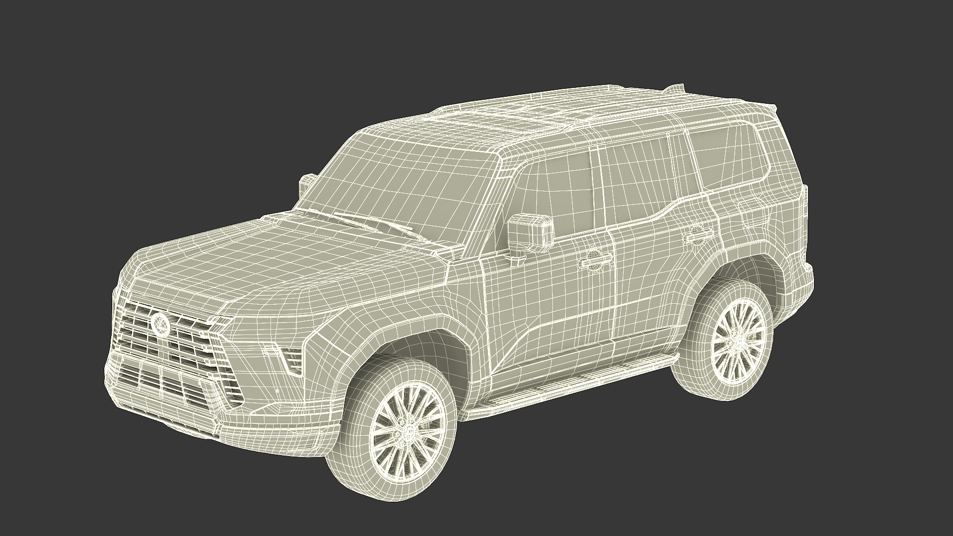 Lexus GX 550 SUV Eminent White Pearl Rigged 3D - TurboSquid 2327126