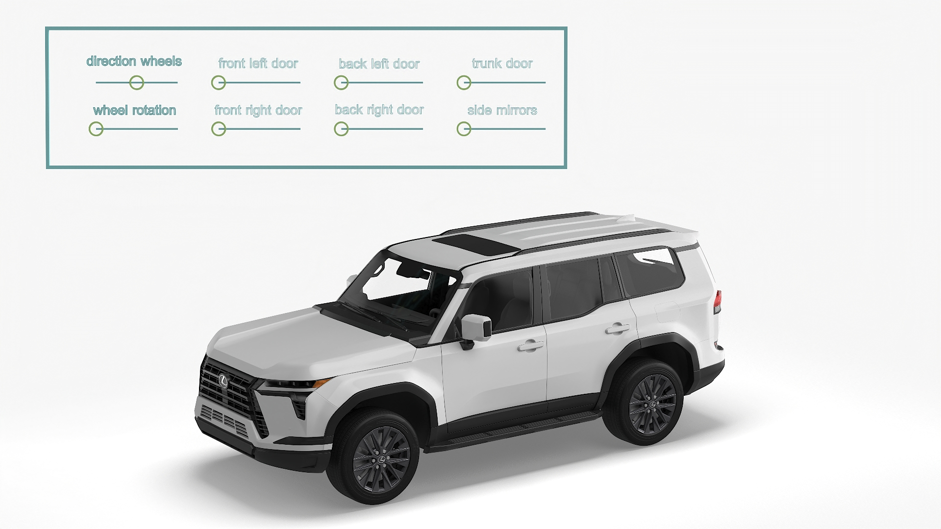 Lexus GX 550 SUV Eminent White Pearl Rigged 3D - TurboSquid 2327126